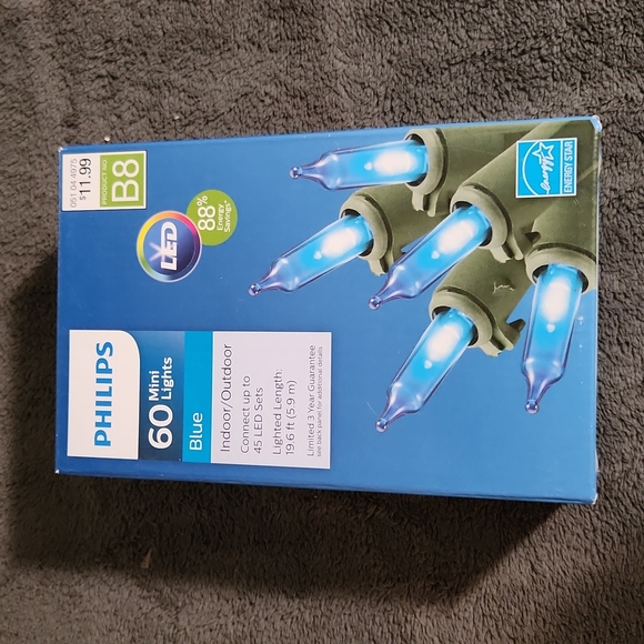 Philips | Holiday | Nib Philips Blue Mini Lights 6 Count | Poshmark